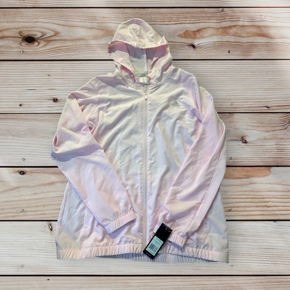 adidas | Jackets & Coats | Adidas Light Pink Wind Jacket Large | Poshmark